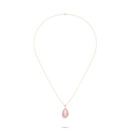 s.Oliver Damen s.Oliver Lange Kette &raquo;Stone&laquo; mit Amazonit, Moosachat oder Rosenquarz rosa Edelstahl, L: 80 B: 2mm