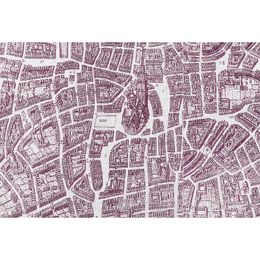 ARCHITECTS PAPER Fototapete &raquo;Atelier 47 Ancient City View 3&laquo; Stadt glatt Vlies, Wand, Schr&auml;ge, Decke lila Vlies B/L: 4m x 2,7m