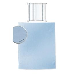 Primera Bettw&auml;sche &raquo;Baumwolle Sommer-Set&laquo; 2 Stk. mit sanften Farbt&ouml;nen blau Renforc&eacute;, Obermaterial: 100% Baumwolle B/L: 150cm x 220cm, 1 Stk., 1 Stk., 