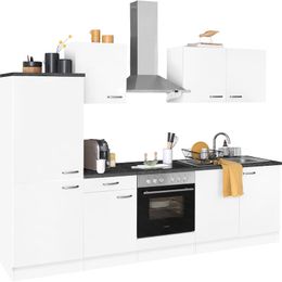 Optifit K&uuml;chenzeile &raquo;Parare&laquo; ohne E-Ger&auml;te, Breite 270 cm wei&szlig; B/H/T: 270cm x 60cm