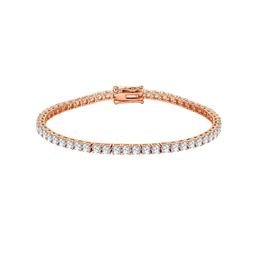 Lulu & Jane Lulu & Jane Armband aus Messing mit Zirkonia in ros&eacute;gold | Gr.: 20-cm