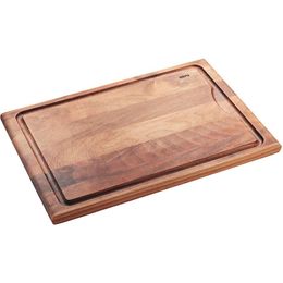 Gefu Schneidebrett &raquo;ENNO&laquo; mit Saftrille, klingenschonend braun Massivholz B/H/L: 25cm x 1,8cm x 37cm