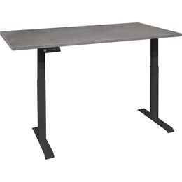 M&auml;usbacher Schreibtisch &raquo;Big System Office&laquo; Breite 140 cm, elektrisch h&ouml;henverstellbar grau B/H/T: 140cm