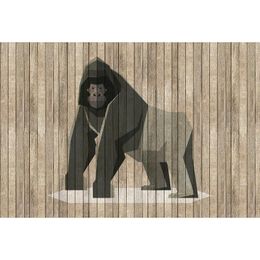 Livingwalls living walls Fototapete &raquo;Walls by Patel Born To Be Wild 3&laquo; glatt Vlies, Wand, Schr&auml;ge beige Vlies B/L: 4m x 2,7m