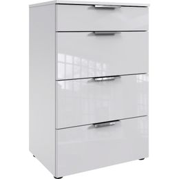 wimex Schubkastenkommode &raquo;Level36 C by fresh to go&laquo; mit Glaselementen auf der Front, soft-close Funktion, 54cm breit wei&szlig; Holzwerkstoff B/H/T: 54cm x 84cm x