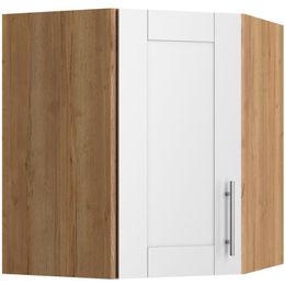 Optifit Eckh&auml;ngeschrank &raquo;Ahus&laquo; Breite 60 x 60 cm braun wildeiche Nachbildung, B/H/T: 60cm x 70,4cm x 34,9cm, T&uuml;ren: 1 Stk.
