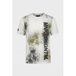 KOROSHI Crew cotton all over t-shirt in wei&szlig; | Gr.: L