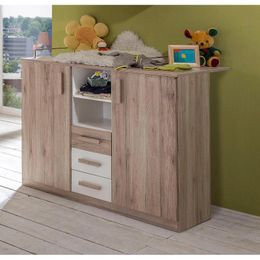 wimex Wickelkommode &raquo;Bergamo&laquo; 122 cm wei&szlig; Holzwerkstoff B/H/T: 122cm x 101cm x 75cm
