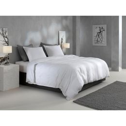ZO HOME Bettw&auml;sche &raquo;Zohome Baumwolle Mako-Satin Bettw&auml;sche Satinado&laquo; 1 Stk. Bettw&auml;sche aus 100% Baumwolle, hochwertige Mako-Satin, ab 135x200 cm. wei&szlig;