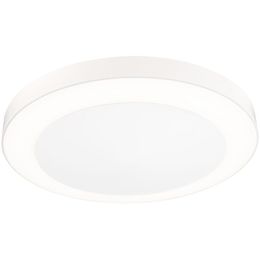 Paulmann Deckenleuchte &raquo;Circula&laquo; 1 Stk. Warmwei&szlig; Deckenlampe, nickel-matt, 22,5 cm, warmwei&szlig;, Deckenleuchte, Lampe wei&szlig; 1, &Oslash; 32cm H: 5,4cm, 1 Stk.