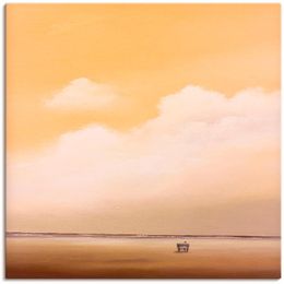 Artland Leinwandbild &raquo;Tr&auml;umen&laquo; Himmel 1 Stk. tlg. auf Holzrahmen gespannt orange Leinwand B/H/T: 30cm x 30cm, Leinwandbild Himmel quadratisch, 1 Stk.