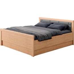 Priess Einzelbett &raquo;Arnsberg&laquo; Komfortliegeh&ouml;he braun Liegefl&auml;che L&auml;nge B: 200cm x 180cm, H&ouml;he Bettseite: 49cm, ohne Matratze