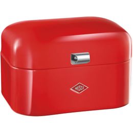 Wesco Brotkasten &raquo;Single Grandy - Brotdose&laquo; L&uuml;ftungsl&ouml;cher auf der R&uuml;ckseite, Metallschaniere Stahlblech B/H/L: 26,8cm x 17,5cm x 22cm