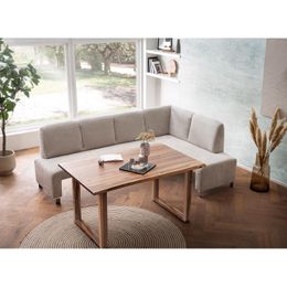 exxpo - sofa fashion Eckbank &raquo;Intenso, viele Bezugsstoffe Cord, Struktur 243/158 cm (B/T)&laquo; hohe Bodenfreiheit, frei im Raum stellbar, hoher 