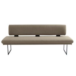 K+w Komfort & Wohnen K+W Komfort & Wohnen Polsterbank &raquo;Longbeach&laquo; 1 Stk. tlg. mit Metallkufen in schwarz Struktur, in der Breite 204cm oder 224cm beige B/H/T: 224cm x 89cm
