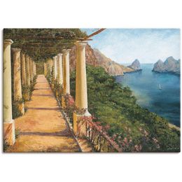 Artland Leinwandbild &raquo;Arkaden&laquo; Architektonische Elemente 1 Stk. tlg. auf Holzrahmen gespannt braun Leinwand B/H/T: 70cm x 50cm, Leinwandbild Architektonische 