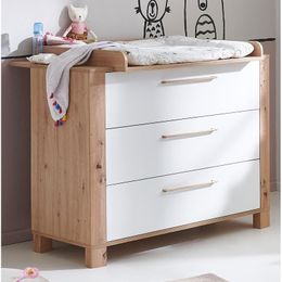 Arthur Berndt Wickelkommode &raquo;Wickelkommode &raquo;Marlon&laquo; mit abnehmbarem Wickelaufsatz&laquo; bis 15 kg 115 cm wei&szlig; Hartfaserplatte, Holzwerkstoff, MDF B/H/T: 