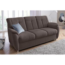 Sit & More sit&more 3-Sitzer &raquo;Sonoma, B:189&laquo; mit Federkern braun Luxus-Microfaser ALTARA NUBUCK (100% Polyester) / Struktur fein (100% Polyester);Luxus-