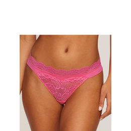 Lascana Damen Lascana String &raquo;Valentina&laquo; aus dezent transparenter Spitze pink 44/46