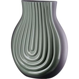 Gilde Tischvase &raquo;Vase Curve&laquo; gr&uuml;n Keramik B/H/T: 25cm x 31cm x 14cm