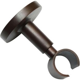 Gardinia Deckentr&auml;ger f&uuml;r Gardinenstangen Serie Einzelprogramm Chicago &Oslash; 20 mm braun L: 6cm