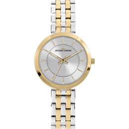 Jacques Lemans Damen Quarzuhr &raquo;Milano&laquo; Armbanduhr, Damenuhr, Edelstahlarmband, analog gold Einheitsgr&ouml;&szlig;e