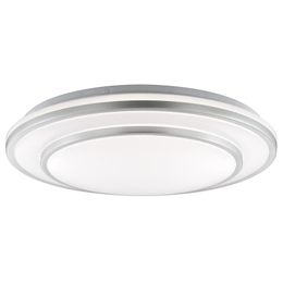 Brilliant LED Deckenleuchte &raquo;Luciano&laquo; LED-Modul 1 Stk. Neutralwei&szlig; &Oslash; 40 cm x 8 cm, 2160 lm, 4000 K, EEC A, aluminiumfarben/wei&szlig; wei&szlig; 1, &Oslash; 39cm H: 7cm, 1 Stk.