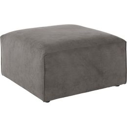 OTTO home Polsterhocker &raquo;N&ouml;re&laquo; Modul - zum Zusammenstellen; in vielen Bezugsqualit&auml;ten und Farben grau Samtoptik (100% Polyester);Struktur (100% 