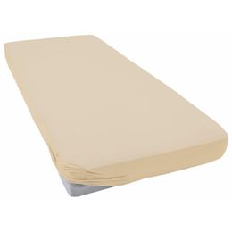 Estella Spannbettlaken &raquo;Jersey Topper aus Baumwolle mit Elasthan&laquo; f&uuml;r Topper bis 10 cm H&ouml;he beige Jersey, Obermaterial: 97% Baumwolle, 3% Elasthan B/L: 100cm 
