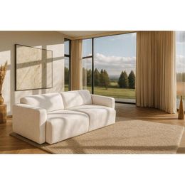 OTTO home 3-Sitzer &raquo;Myrland&laquo; Breite 230 cm, Chenille, Easy Clean Stoff, mit Kaltschaum beige 100% PES B/H/T: 230cm x 72cm x 99cm, Chenille