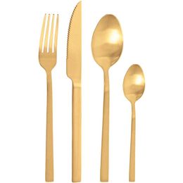 Pinti Inox PINTINOX Besteck-Set &raquo;DUKE&laquo; in moderner und zeitloser Formgebung gold Edelstahl 18/0 24 tlg.