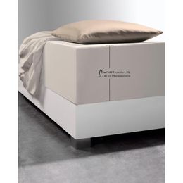 Fleuresse Spannbettlaken &raquo;Comfort XL&laquo; Mako-Jersey, f&uuml;r Matratzen bis 40 cm H&ouml;he, Bettlaken, Spannbetttuch beige Mako-Jersey, Obermaterial: 96% 