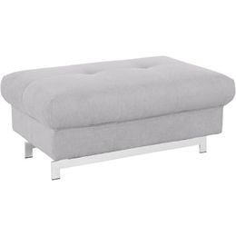 COTTA Hocker &raquo;Chef&laquo; mit edlen Metallf&uuml;&szlig;en grau 100% Polyester B/H/T: 100cm x 46cm x 65cm, Struktur fein