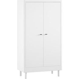 Vipack Kleiderschrank &raquo;mit viel Stauraum, Facheinteilung, hochwertig und stabil gebaut&laquo; B/H/T ca. 100x190x55cm, T&uuml;ren mit Soft-Close, Buche massiv wei&szlig; 