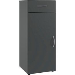 wimex Kombikommode &raquo;Multiraumkonzept&laquo; Schubk&auml;sten auf Metallschienen grau Holzwerkstoff B/H/T: 40cm x 98cm x 48cm, 1 Stk., 1 Stk.
