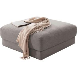 3C Candy Polsterhocker &raquo;Enisa II&laquo; passend zur Serie "Enisa II", wahlweise mit Flecken-Schutz-Bezug silber 100% Polyester B/H/T: 100cm x 49cm x 100cm, 