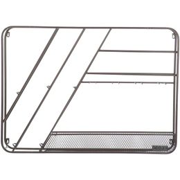 Gilde Weinregal &raquo;Weinregal rechteckig Cork&laquo; mit Weinglashalterung schwarz Metall B/H/T: 90cm x 65,5cm x 10cm