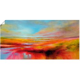 Artland Wandbild &raquo;Ein perfekter Tag&laquo; Bilder vom Sonnenuntergang & -aufgang 1 Stk. tlg. als Leinwandbild, Poster in verschied. Gr&ouml;&szlig;en bunt B/H/T: 150cm x 75cm,