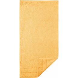 Egeria Badetuch &raquo;Prestige&laquo; Uni Programm mit Streifenbord&uuml;re, SUPIMA Baumwolle gelb Walkfrottee, Obermaterial: 100% Baumwolle B/L: 75cmx160cm, 1 Stk., 