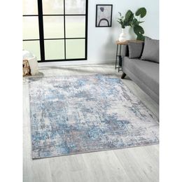 MyFlair Outdoorteppich &raquo;Avery&laquo; rechteckig 10 mm H&ouml;he Kurzflor, modernes Design, waschbar, In- und Outdoor geeignet grau Polyester B : 160cm 1 Stk., 10mm, L: 