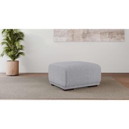 OTTO home Polsterhocker &raquo;BORNHOLM, kleiner Hocker passend zur Serie, Ma&szlig;e B/T/H: 61/72/46 cm&laquo; mit Wellenfederung, in hochwertiger Verarbeitung grau 