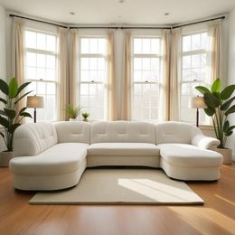 DOMO collection Wohnlandschaft &raquo;FLORES 293x180x86 cm, hochwertig, komfortabel, U-Form&laquo; wahlw. mit Bettfunktion, wahlw. mit Federkern, Unser 