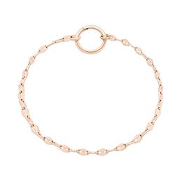 Tamaris Damen Charm-Armband &raquo;Schmuck Geschenk Edelstahl Charm Armkette Lip Chain&laquo; rosa 18cm, Edelstahl