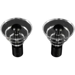 Liedeco Gardinenstangen-Endst&uuml;ck &raquo;Luna&laquo; f&uuml;r Gardinenstangen &Oslash; 16 mm schwarz 2 Stk.