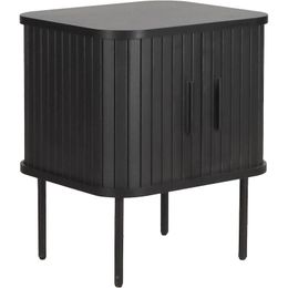 M&ouml;bilia Nachtkommode 2 Schiebet&uuml;ren schwarz Melamin, Metall B/H/T: 45cm x 55cm x 55cm, Schwarz, 2 Stk.