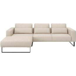 Musterring Ecksofa &raquo;JUSTB! PM100, stilvoller Lounge-Komfort von &laquo; Kollektion Bettina Zimmermann, optionaler Sitzvorzug & Fu&szlig;-Auswahl beige 85% Polyester, 15% 