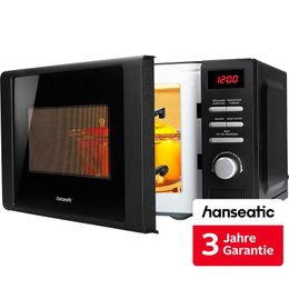 Hanseatic Mikrowelle &raquo;819021&laquo; Grill Mikrowelle 700 W inkl. 3 Jahre Herstellergarantie schwarz Einheitsgr&ouml;&szlig;e Mikrowelle
