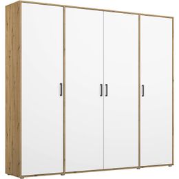 Rauch Kleiderschrank &raquo;VOYAGER Garderobe W&auml;scheschrank Schlafzimmer&laquo; in 3 verschiedenen Ausstattungen BASIC/CLASSIC/PREMIUM, mit 2 modernen 