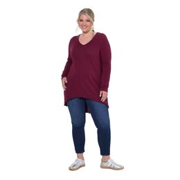 MIAMODA Pullover in weinrot | Gr.: 44