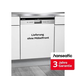Hanseatic teilintegrierbarer Geschirrsp&uuml;ler &raquo;HGTI6082C14T7735ES&laquo; 14 Ma&szlig;gedecke inkl. 3 Jahre Herstellergarantie silber Kontrollanzeigen f&uuml;r Salzmangel, 